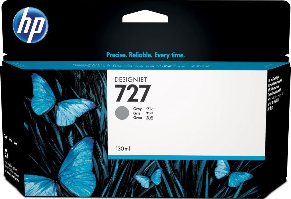 HP No. 727 Grey tintapatron (130 ml) B3P24A - Plotter Shop